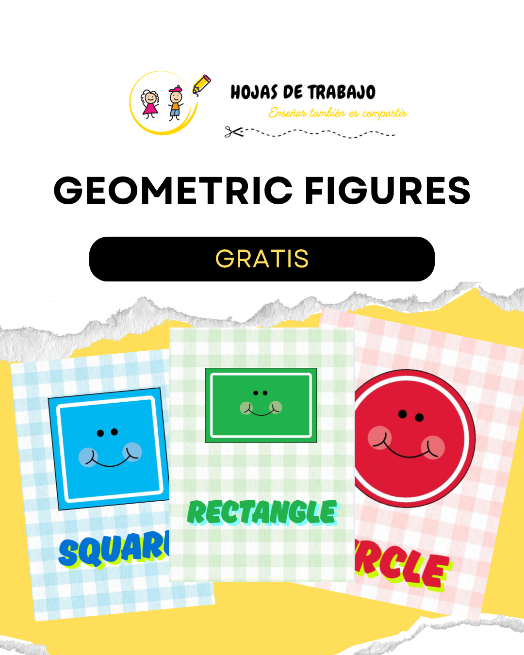 geometric figures- figuras geometricas en ingles - Hojas de trabajo